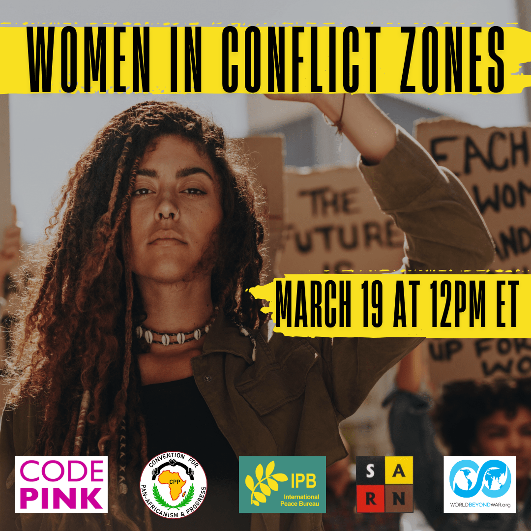 Women in Conflict Zones Webinar – IPB – International Peace Bureau